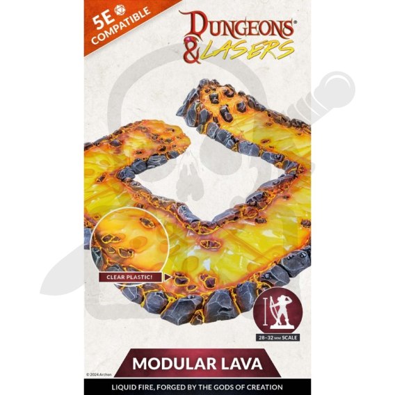 Battle-Models > Modular lava - rzeki lawy Dungeons & Lasers